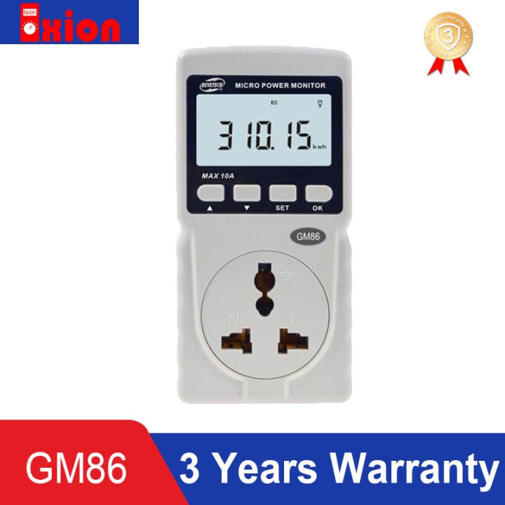 Benetech GM86 Digital Power Reader Watt Meter Power Meter Monitor ...