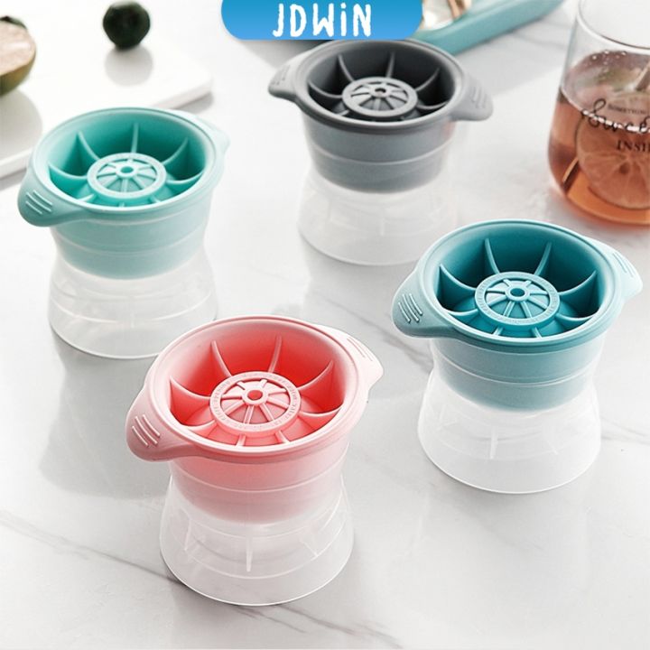 JDWin Silicone Spherical Ice Cube Mould Whiskey Ice Ball Maker Round ...
