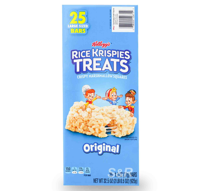 Kellogg's Rice Krispies Treats Original Crispy Marshmallow Squares 25 ...