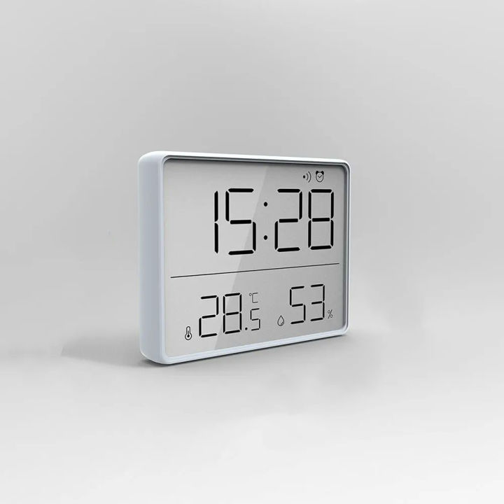 MINI Temperature Humidity Electronic Clock Multifunction Wall Mountable ...