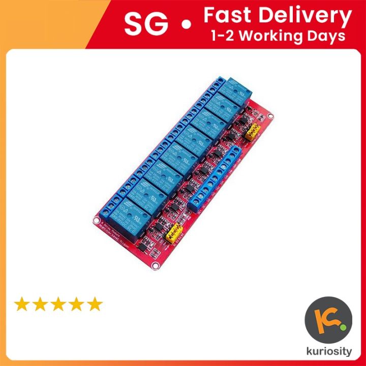 Relay Module 8 Channel 5V 12V 24V | Lazada Singapore
