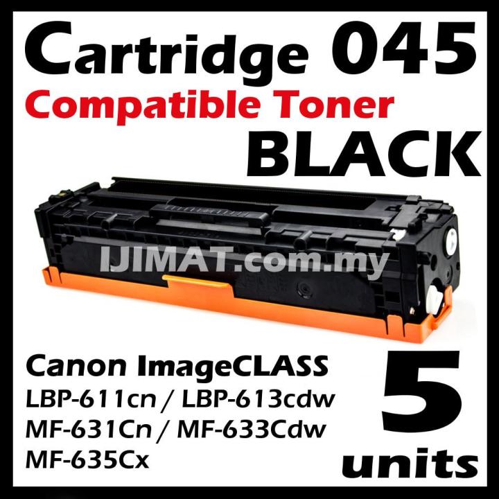 5 units Compatible Laser Toner Cartridge045 Cart045 Canon045 CRG045 045 ...