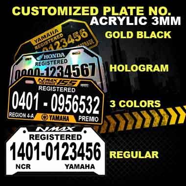 MOTORCYCLE VISUAL PLATES | Lazada PH