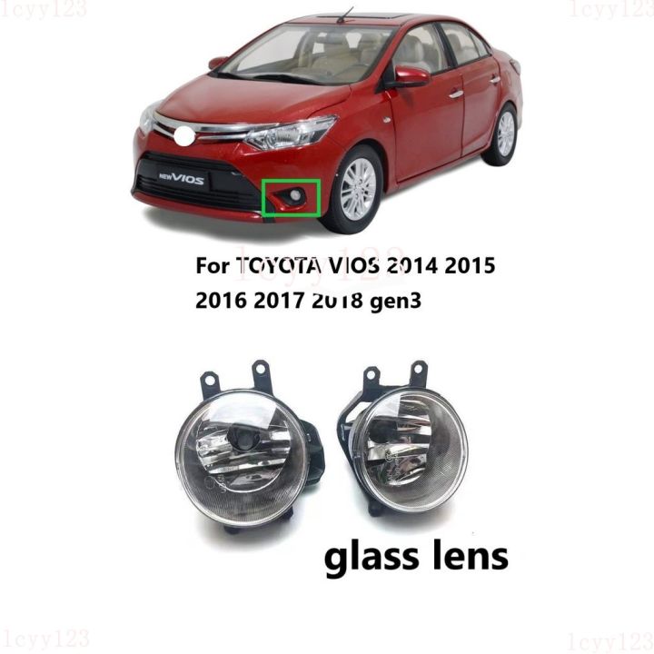 （glass lens ） fog lamp fog light front bumper lamp light for TOYOTA ...