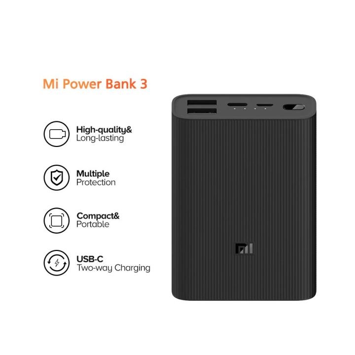 Xiaomi Mi 10000mAh Power Bank 3 Ultra Compact | Compact / Portable ...