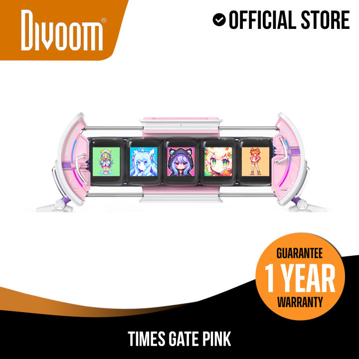 Divoom Times Gate Pixel Art Display Pink | Lazada PH