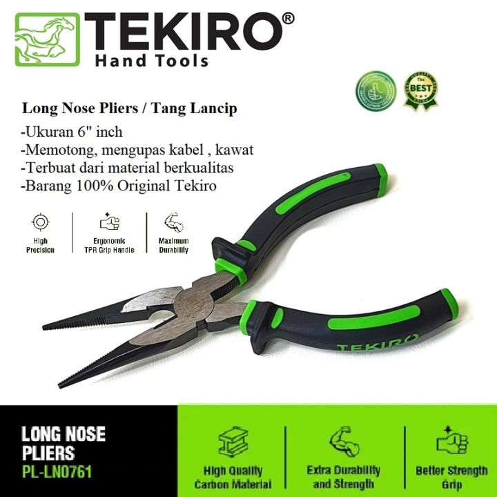 TEKIRO Tang Lancip 6" - Long Nose Pliers Tang Lancip 6 inch | Lazada Indonesia