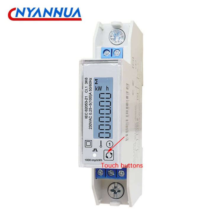 Din Energy Consumption Multi Function Watt Hour Meter 100a Rs485 Modbus ...