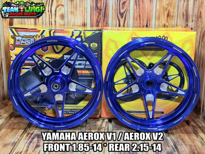 RACE POWER CNC MAGS 14s 5 SPOKES YAMAHA AEROX V1, AEROX V2 MADE IN ...