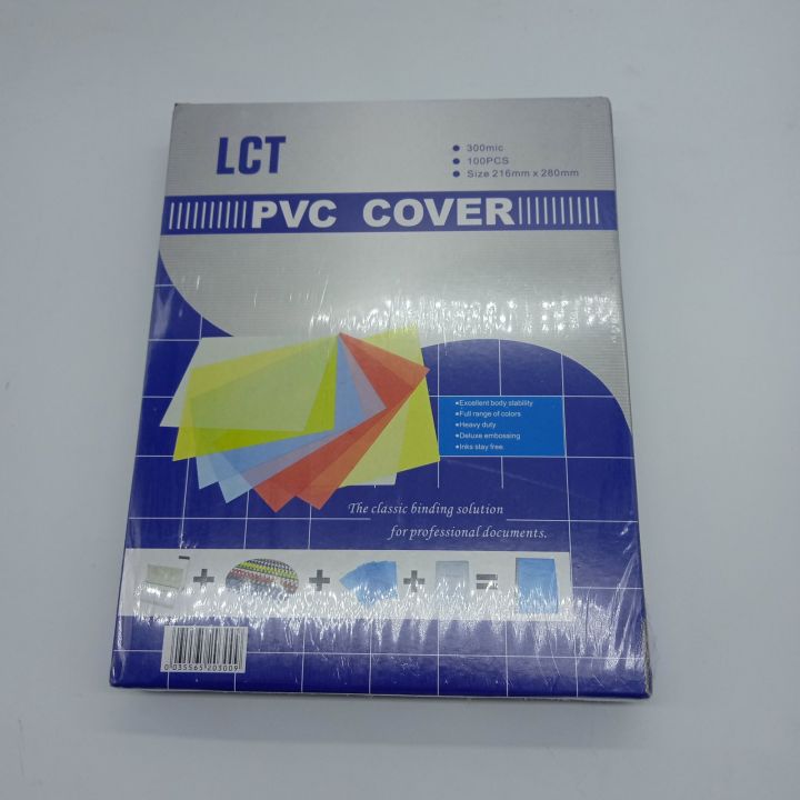 1 BOX PVC Binding Cover Clear Book Ring Binding Cover LCT Acetate | Lazada PH