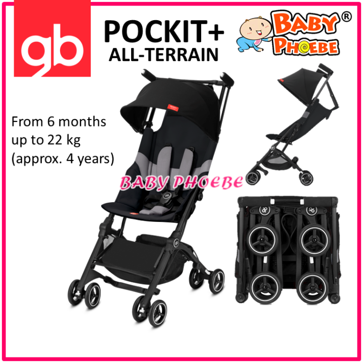 GB Pockit+ All-Terrain Ultra Compact & Light weight Cabin Size Stroller ...