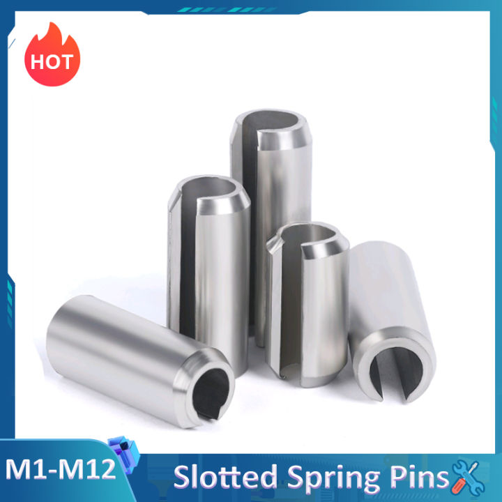 304 Stainless Steel Slotted Spring Pins A2 Split Tension Roll Pin M1.5 ...