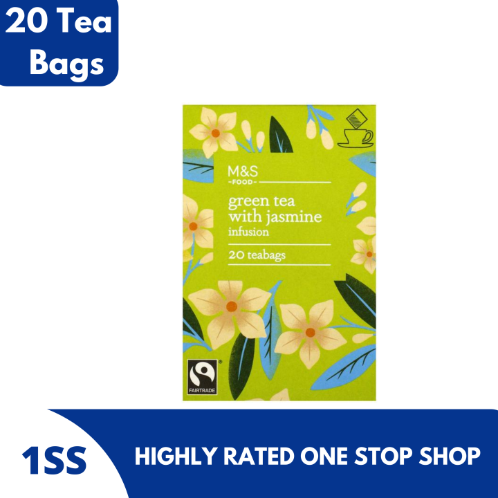 M&S Food Green Tea With Jasmine Infusions, 20 Tea Bags | Lazada PH