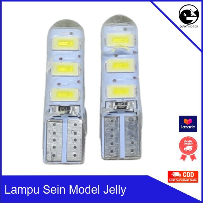 Lampu Sein Colok LED 6 Mata Model Jelly Set 2 Pcs Mode Diam | Lazada ...