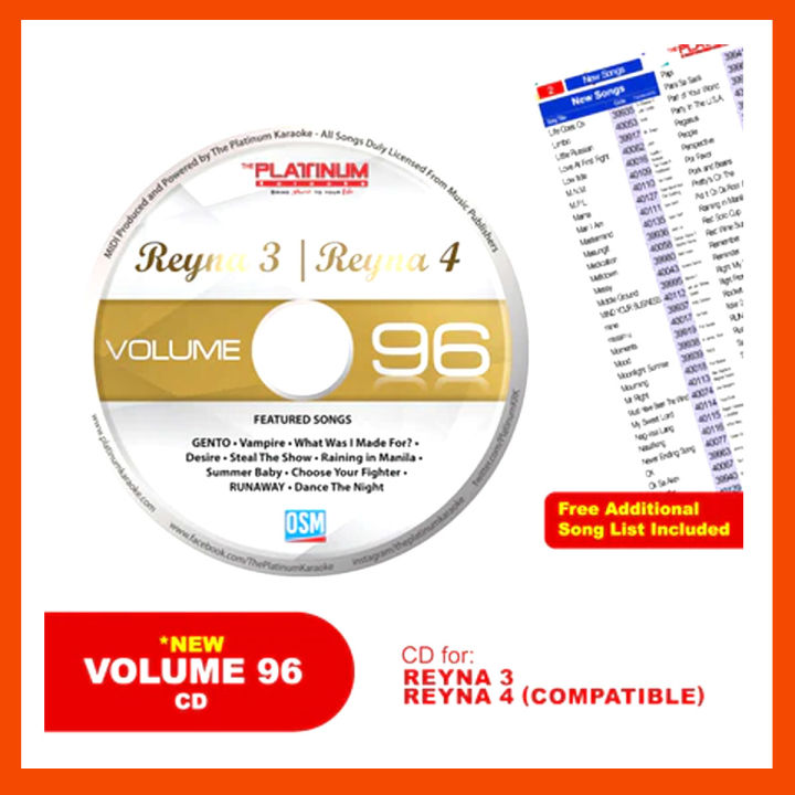Updated CD for Reyna 3 - Platinum Latest Update (Volume 96) as of ...