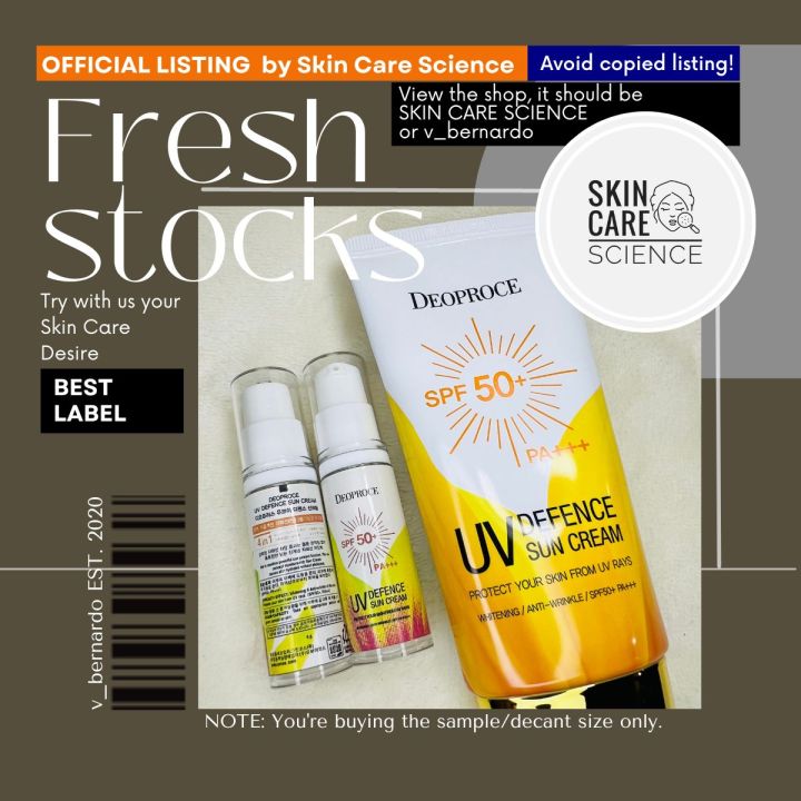 DEOPROCE UV DEFENCE SUN PROTECTOR SPF50+ PA+++ | Lazada PH