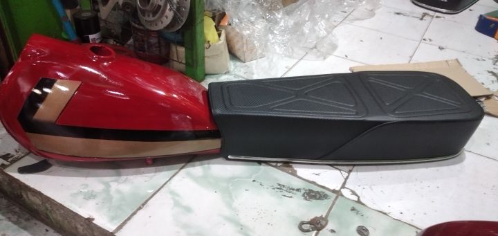 tanki dt model cb cocok buat motor cb tanki set jok xx karbon | Lazada ...