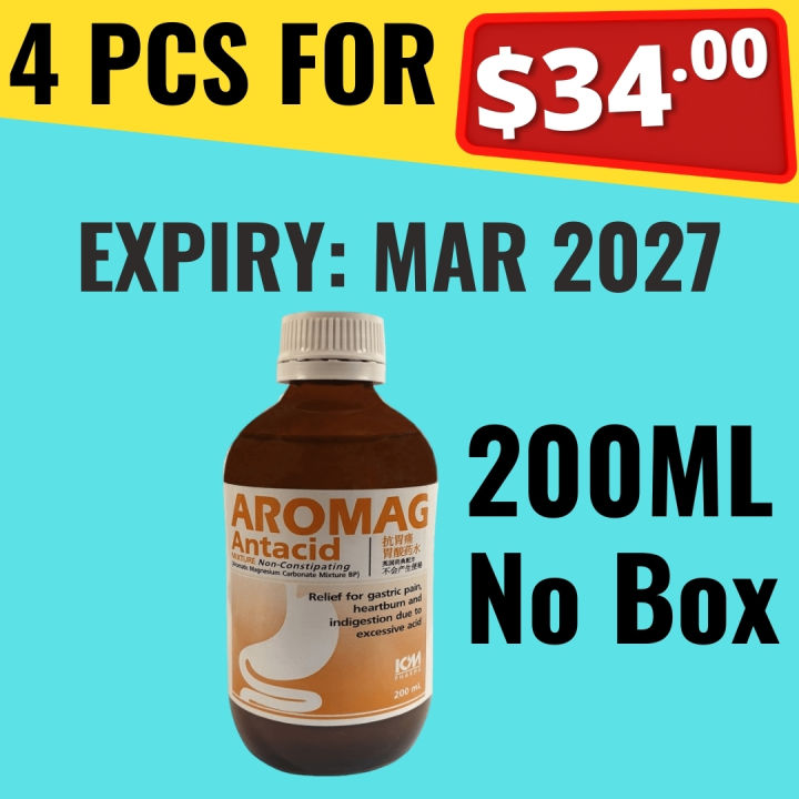 Aromag Antacid Mixture 200ml Gastric Pain Indigestion Stomach Acid ...