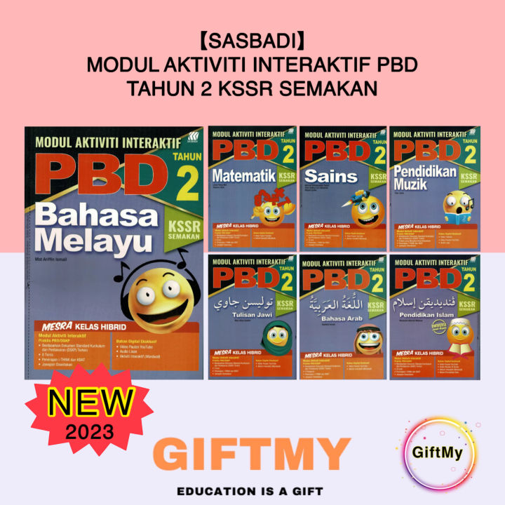 【Sasbadi】Modul Aktiviti Interaktif PBD Tahun 2 KSSR Semakan 2023 — Buku Latihan Year 2 | Lazada
