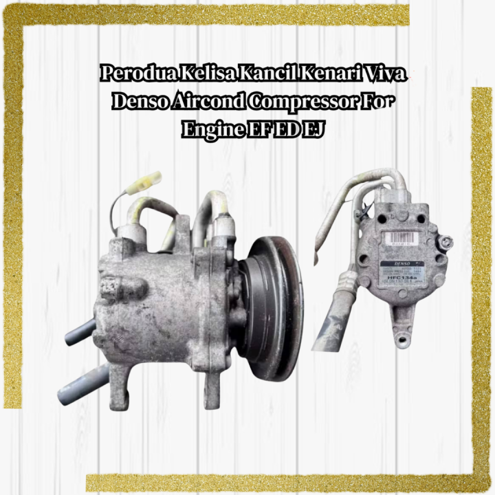 Perodua Kelisa Kancil Kenari Viva Denso Aircond Compressor For Engine ...
