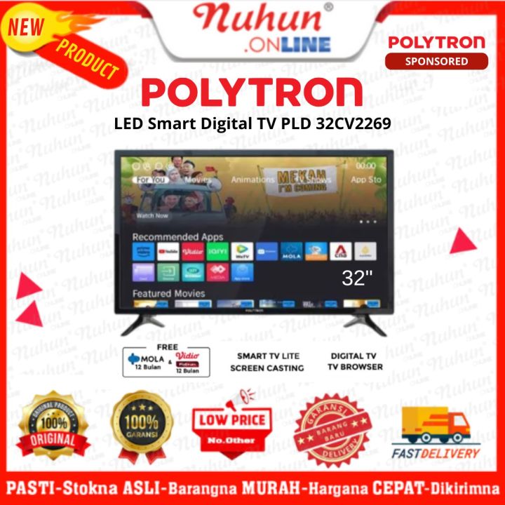Polytron Smart Digital TV PLD 32CV2269 | Lazada Indonesia