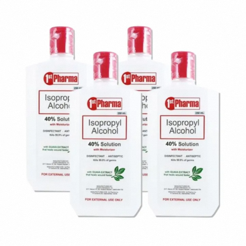 1st Pharma 40% Isopropyl Alcohol with Moisturizer Guava 250ml - Pack of ...