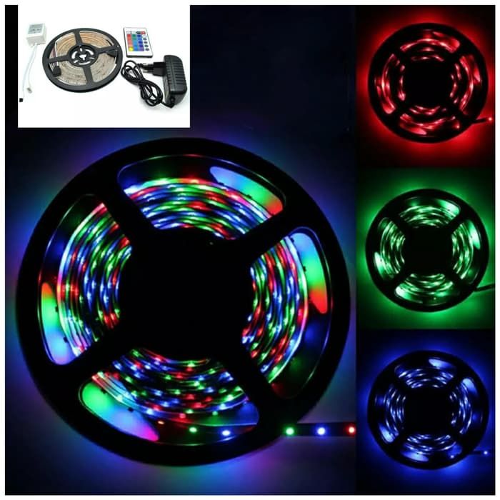 PROMO Lampu LED Strip RGB Led SMD 3528 RGB Lampu Roll Led Strip Rgb Set ...