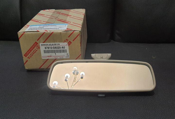 Genuine Parts กระจกมองหลัง ในรถ TOYOTA Altis 2003-2007 สีเบจ ครีม แท้ ...