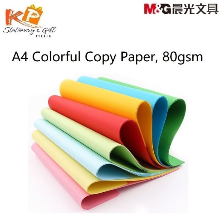 [SG Stock]M&G 100 sheets A4 Color Paper Colorful Copy Paper 80gsm ...