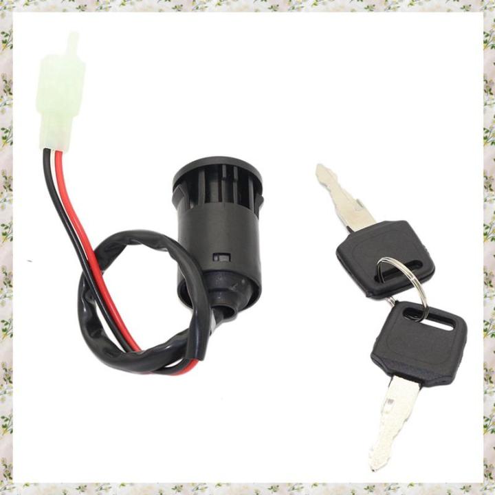 (PQZU) 3 Set ATV Ignition Key Switch Universal 2 Wires Ignition Keys ...