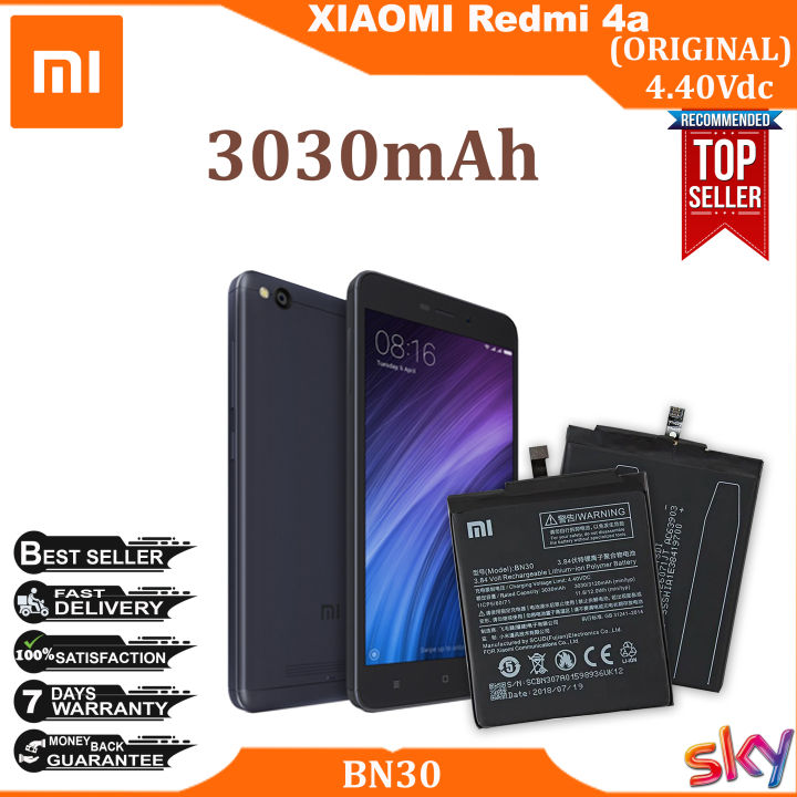 Battery for Xiaomi Redmi 4a Battery Model:BN30 (3030mAh) Original ...