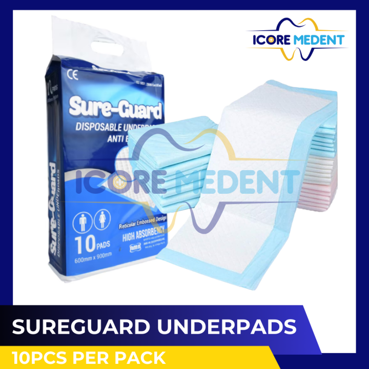 Sureguard Underpads (10 pcs per pack) | Lazada PH