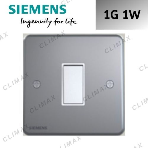SIEMENS DELTA SEATA METAL GLAD 1G 1W SWITCH - GREY | Lazada