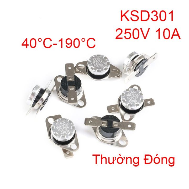 KSD301 Relay Nhiệt Thường đóng (250V-10A) | Lazada.vn