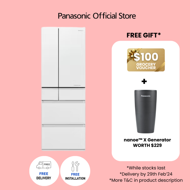 Panasonic Premium Made in Japan MIJ 6-Door Refrigerator NR-F603GT-WS ...