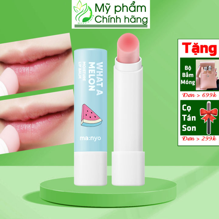 Son dưỡng ẩm mềm môi dưa hấu Manyo Ma:nyo What a Melon moisture lip balm 4g | Lazada.vn