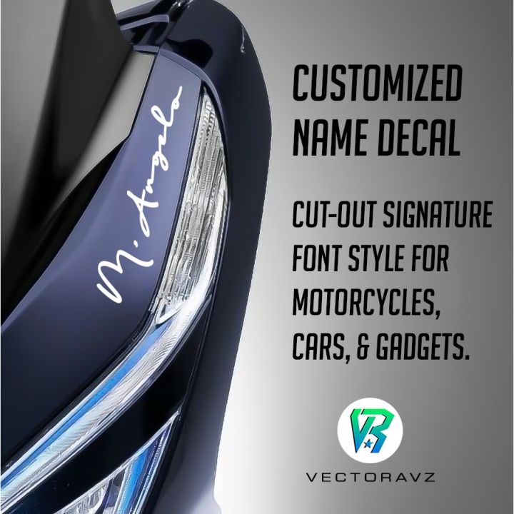 Customized name signature cut-out sticker | Lazada PH