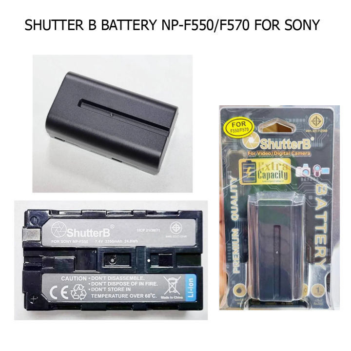 Battery แบตเตอรี่กล้อง ยี่ห้อ Shutter B รุ่น NP-F550 / F570 สำหรับ ...