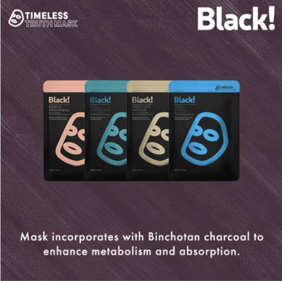 [BUY 1 FREE 1] Timeless Truth Black Charcoal Series Beauty Mask ...
