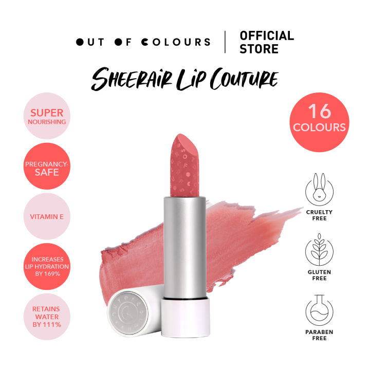 OUT OF COLOURS SheerAir Lip Couture Lipstick Glossy Lipstick Lip Stick ...