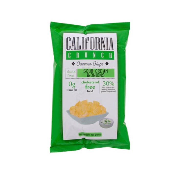 California Crunch Sour Cream Cassava Chips (120g) | Lazada PH