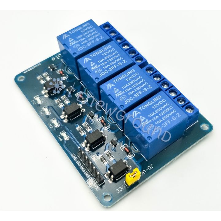 Mechanic relay module (4 channels, 12V) | Lazada