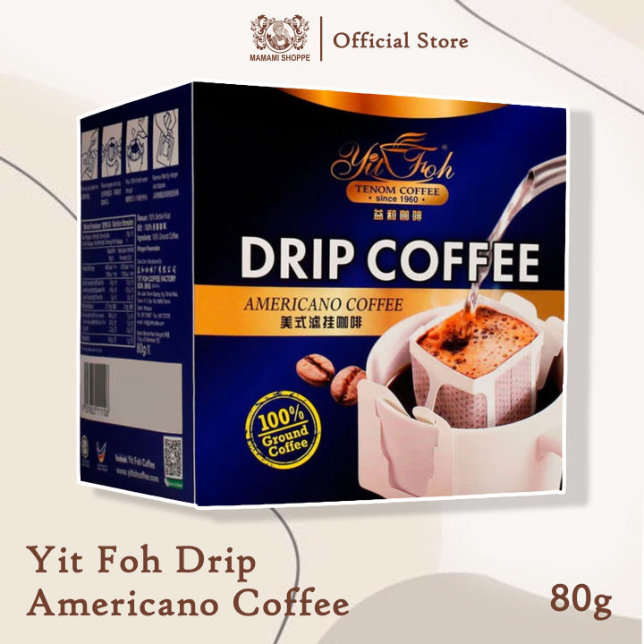 Yit Foh Americano Drip Coffee Bag 80g | Halal | Traditional | Sabah ...
