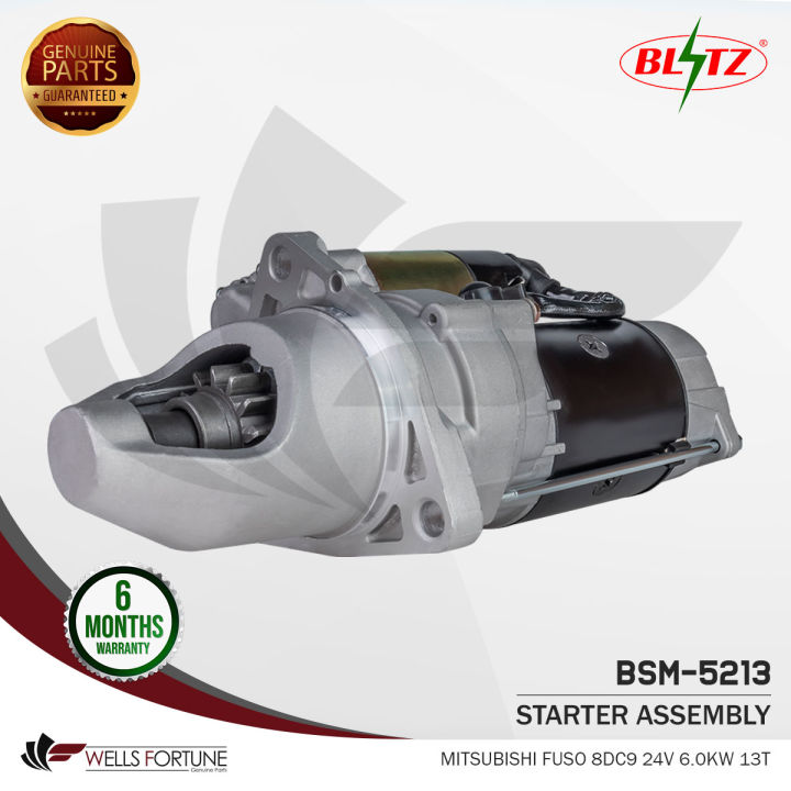 MITSUBISHI FUSO 8DC9 24V / 13T / 6.0KW BLITZ STARTER ASSEMBLY (1 PC ...