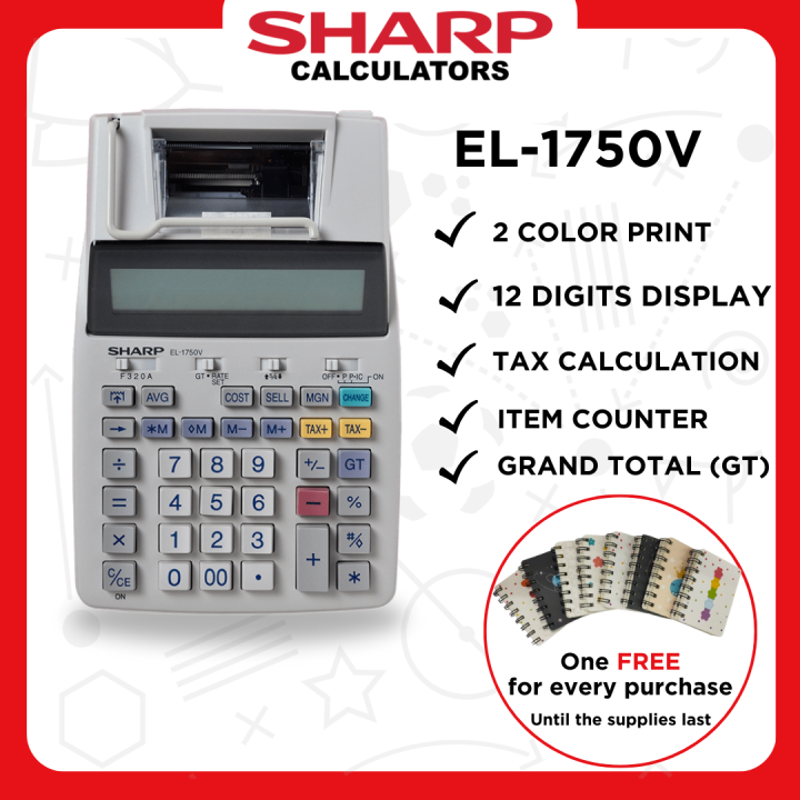 Sharp Printing Calculator EL-1750V | Lazada PH
