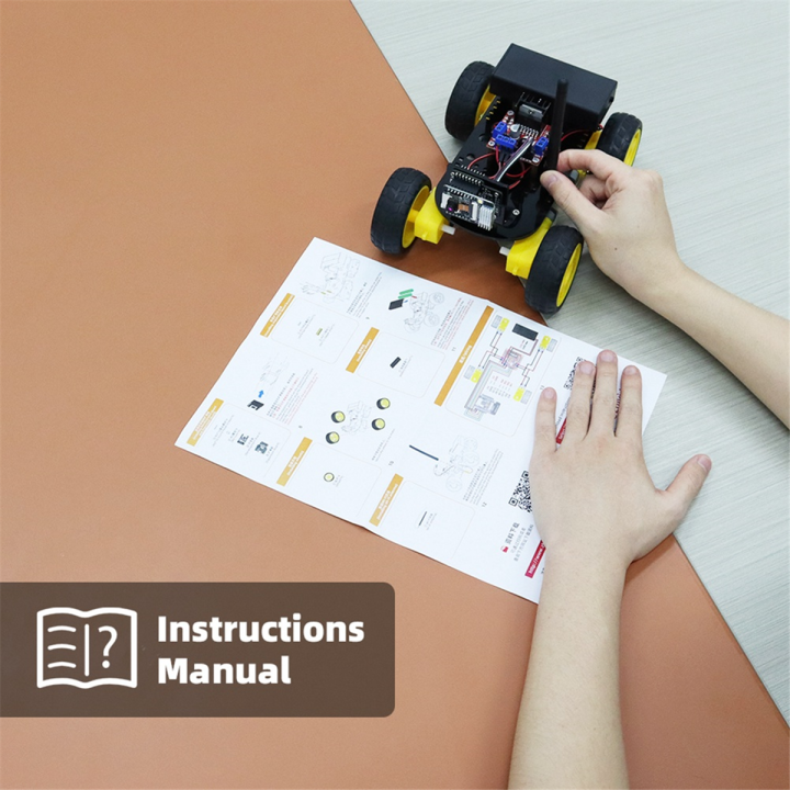 4WD Smart Robot Car ESP32 Camera Wifi Automation Kit for Programming ...