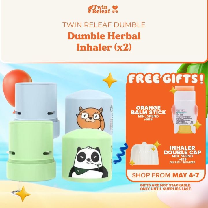 Dumble Herbal Inhaler (x2) [Soothing Vapors, Relieves Nasal Congestion ...