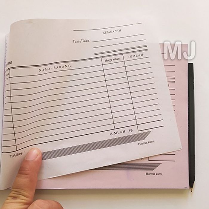 Bon Nota Faktur Besar Rangkap 2 / Nota Rangkap 2 setengah folio ...