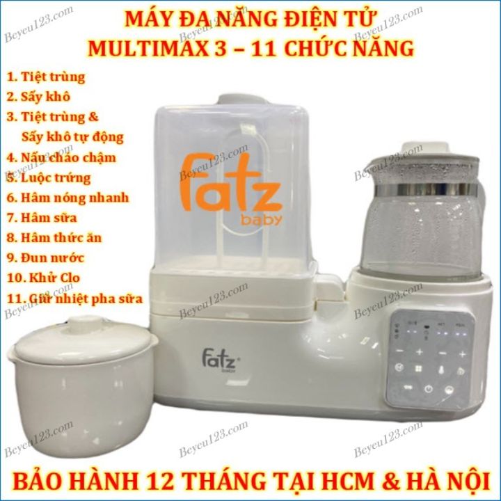 (Multimax 3) Máy Tiệt Trùng Sấy Khô , Hâm Sữa Nấu Cháo Chậm, Pha nước ...