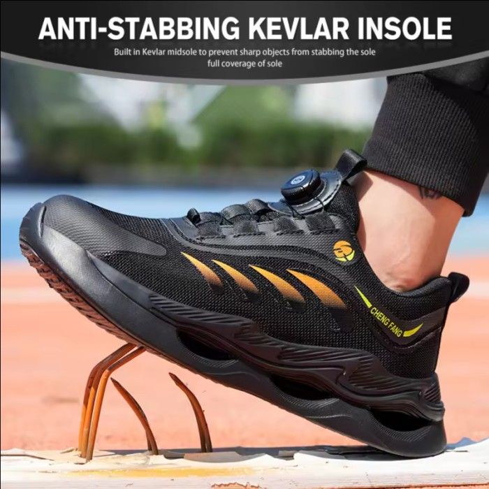 Sepatu Safety Import Ujung Besi Sporty Safety Shoes Anti Paku Safety ...